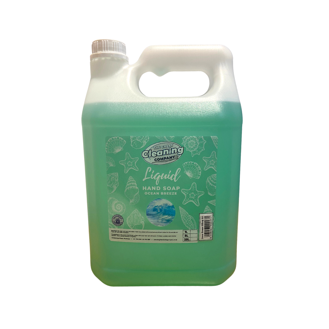 5LT LIQUID HAND SOAP (OCEAN BREEZE) – thegreatcleaningcompany